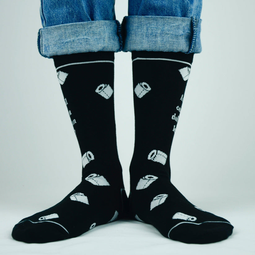 Toilet Paper Roll - Irish Fine Combed Cotton Socks - Lucky Socks